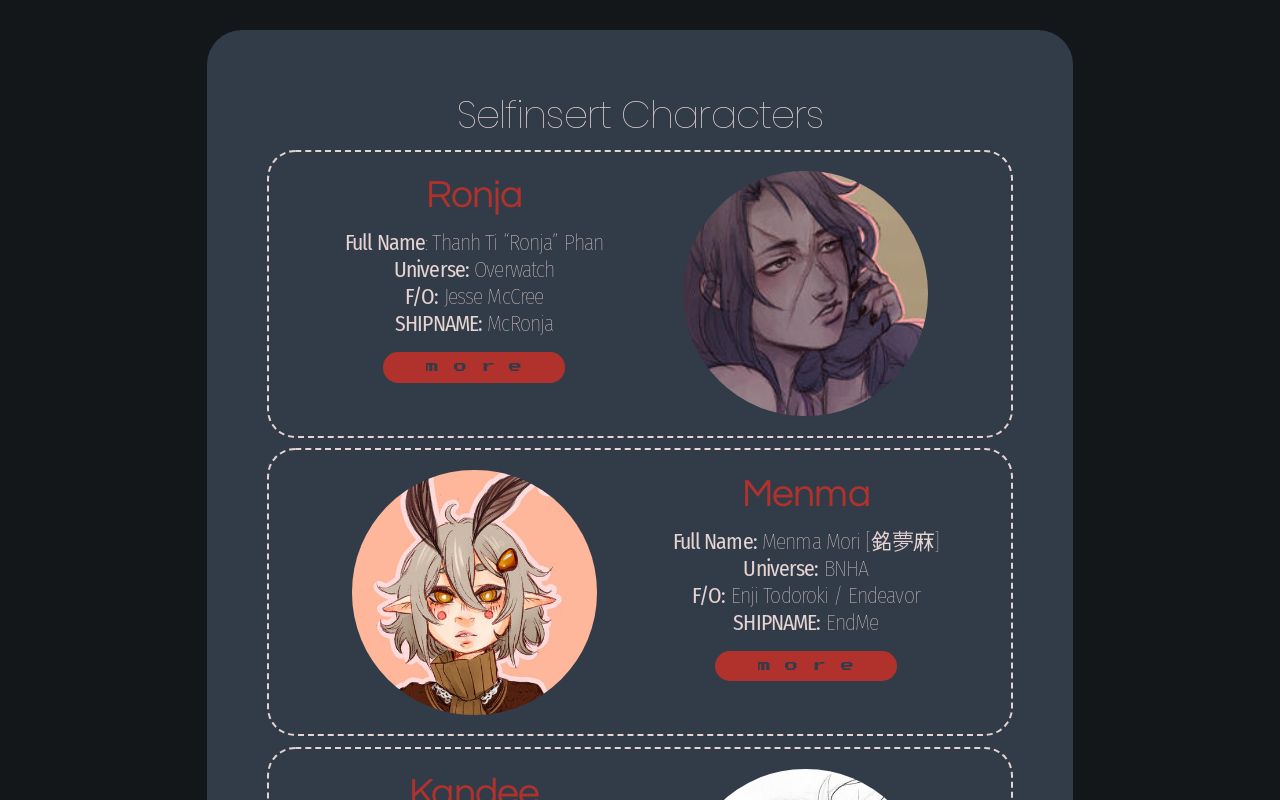 self insert characters